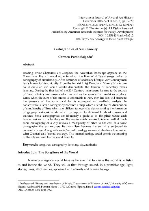 (PDF) Cartographies of Simultaneity