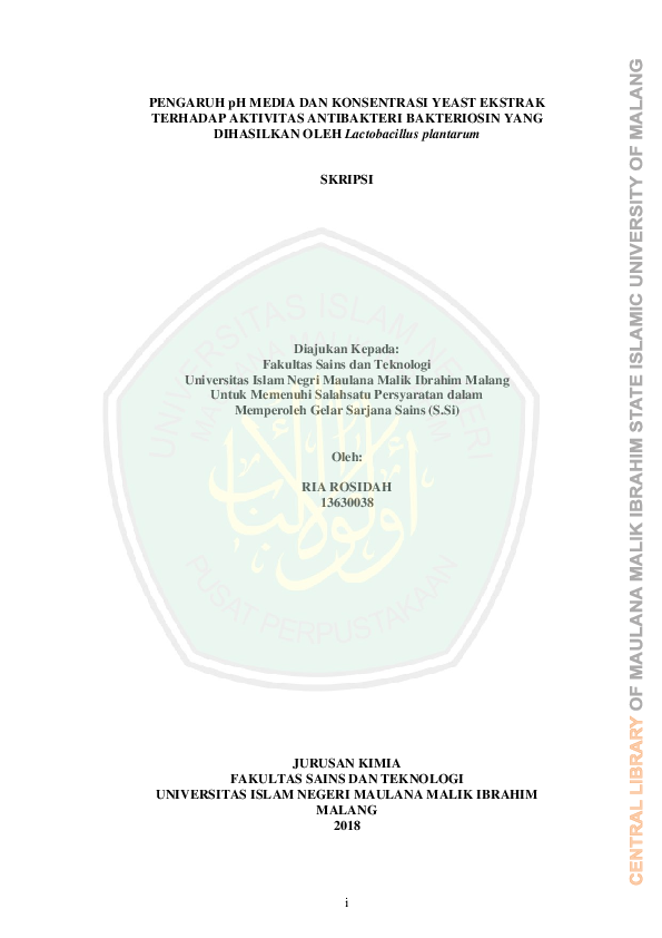 (PDF) Pengaruh pH media dan konsentrasi yeast ekstrak terhadap ...