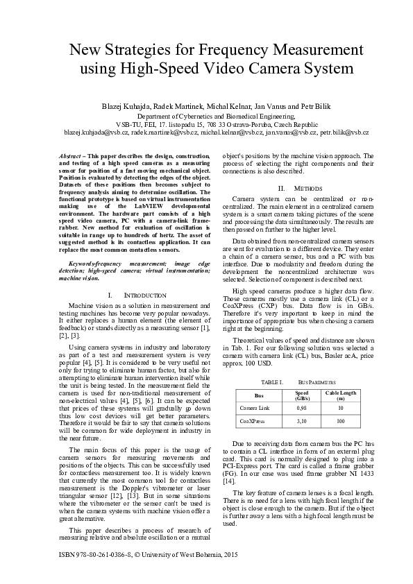 (PDF) New strategies for frequency measurement using high-speed video ...
