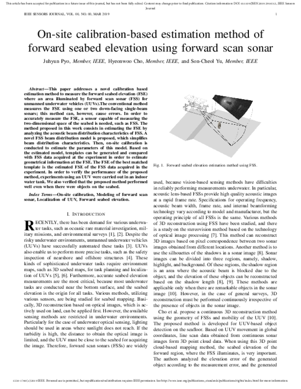 (PDF) On-Site Calibration-Based Estimation Method of Forward Seabed Elevation Using Forward Scan ...