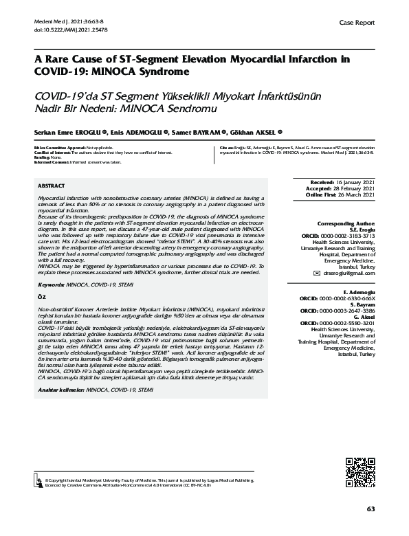 (PDF) A Rare Cause of ST-Segment Elevation Myocardial Infarction in ...