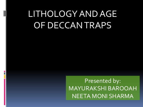 (PPT) Deccan traps presentation