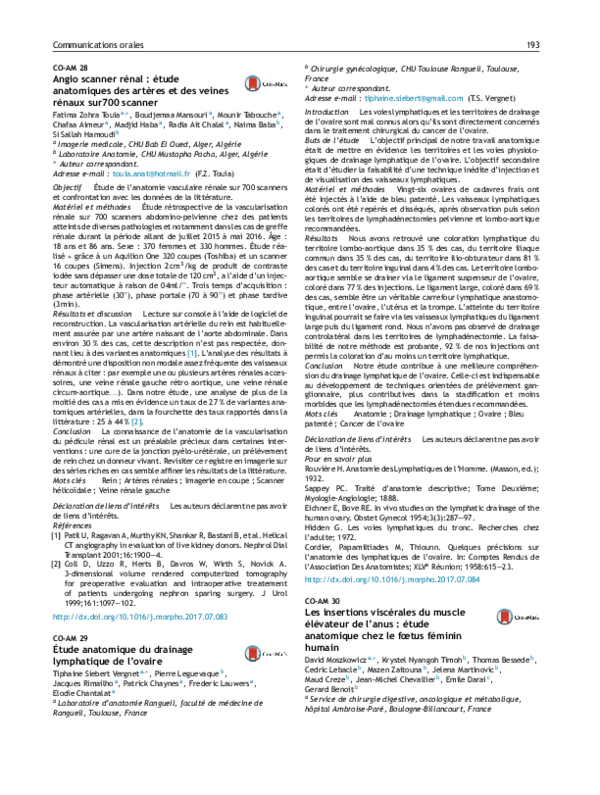 (PDF) Les insertions viscérales du muscle élévateur de l’anus : étude ...