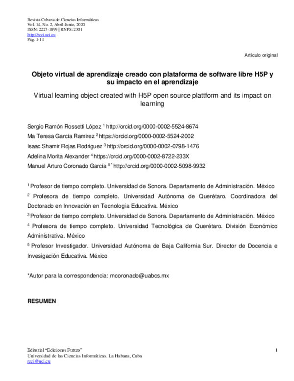 (PDF) Objeto virtual de aprendizaje creado con plataforma de software ...