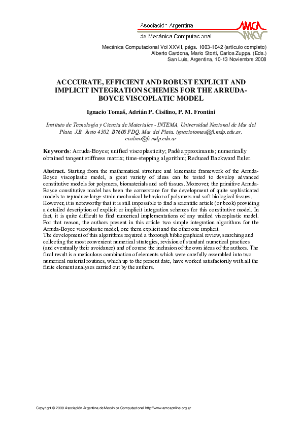 Pdf Acccurate Efficient And Robust Explicit And Implicit Integration