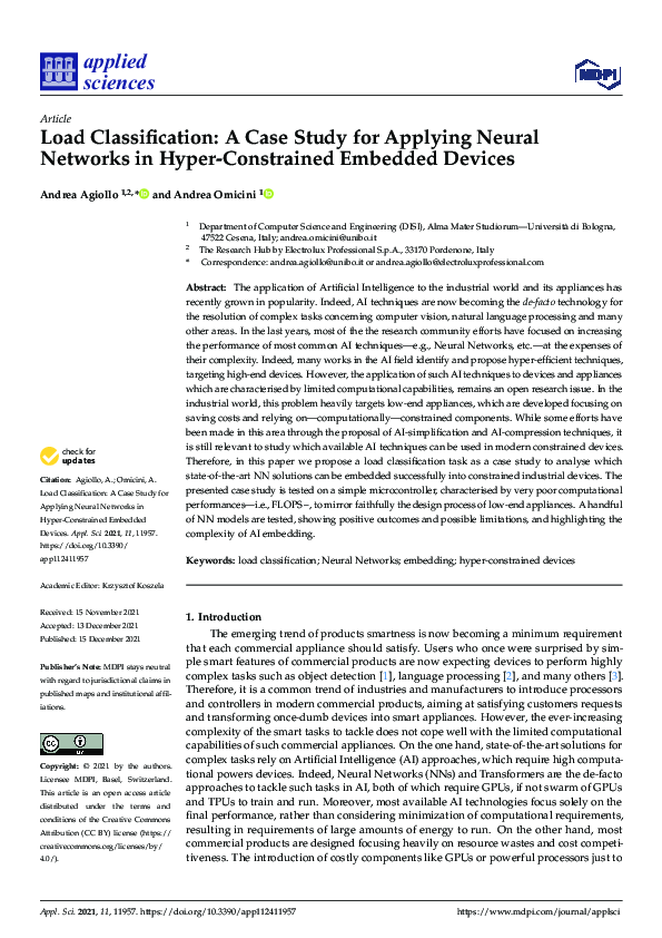 (PDF) Load Classification: A Case Study for Applying Neural Networks in Hyper-Constrained ...