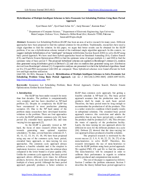 (PDF) Hybridization of Multiple Intelligent Schemes to Solve Economic ... (PDF) Hybridization of Multiple Intelligent Schemes to Solve Economic ...