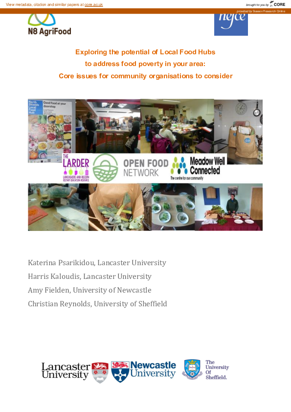 (PDF) Exploring the potential of food hubs to address food poverty in ...