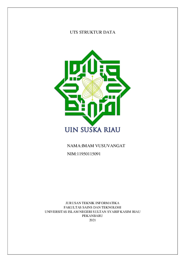 (PDF) UTS STRUKTUR DATA