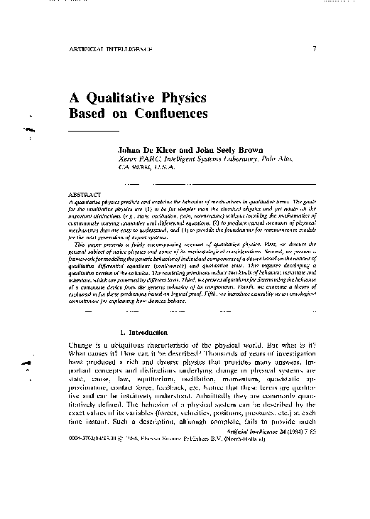 (PDF) A Qualitative Physics Confluences