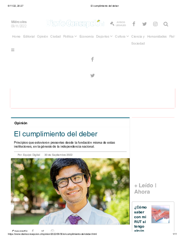 (PDF) El cumplimiento del deber