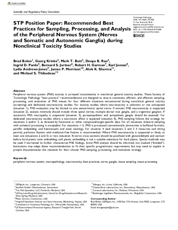 (PDF) STP Position Paper: Recommended Best Practices for Sampling ...