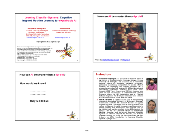 Pdf Learning Classifier Systems