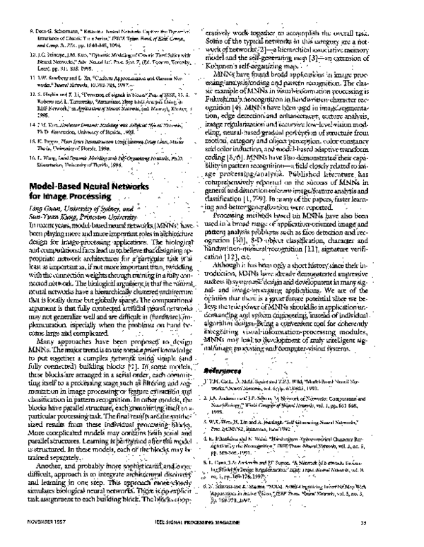 (PDF) A network of networks processing model for image regularization