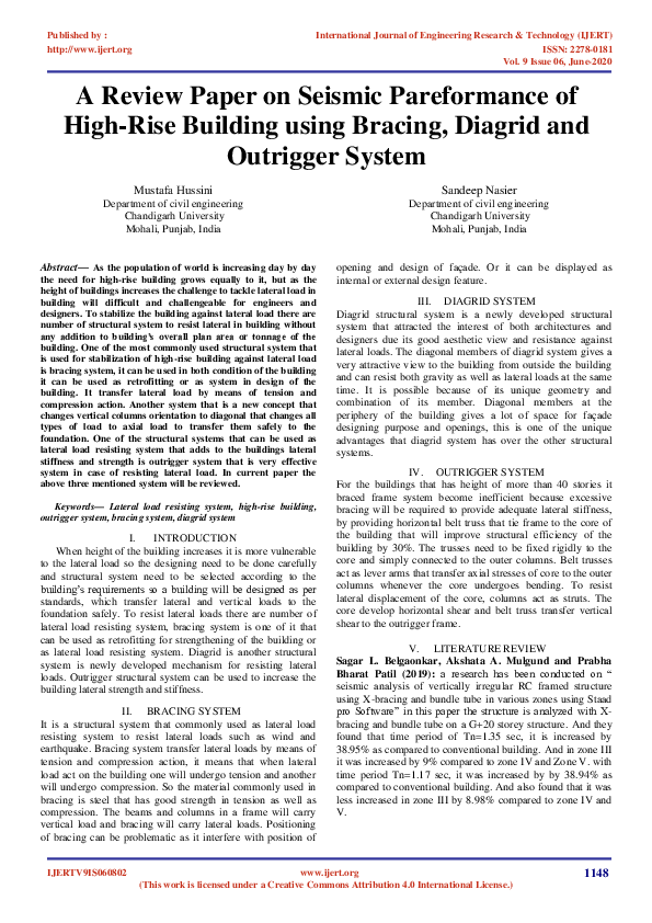 (PDF) A Review Paper on Seismic Pareformance of High-Rise Building ...