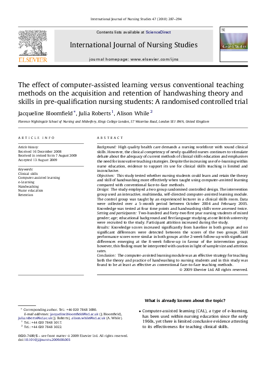 (PDF) The effect of computer-assisted learning versus conventional ...