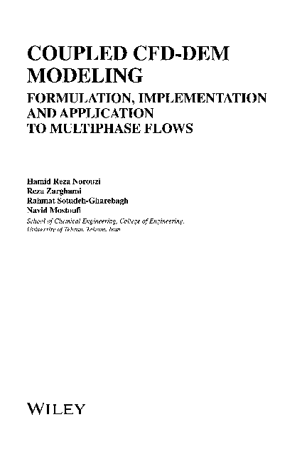 (PDF) Coupled CFD‐DEM Modeling