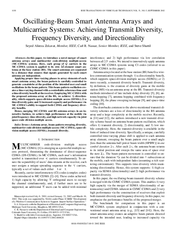 (PDF) Oscillating-beam smart antenna arrays and multicarrier systems ...