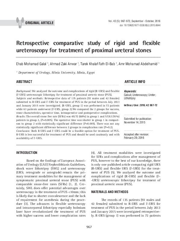 (PDF) Retrospective comparative study of rigid and flexible ...