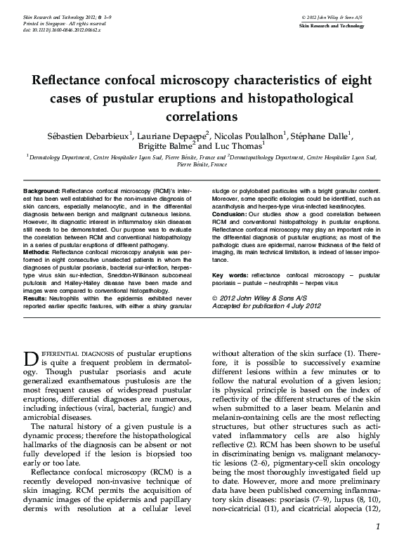 (PDF) Reflectance confocal microscopy characteristics of eight cases of ...