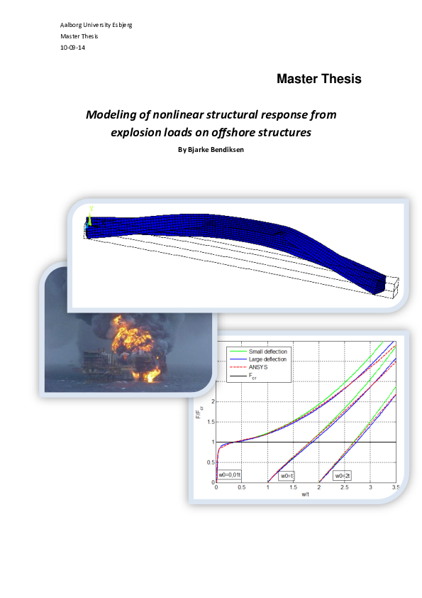Pdf Modeling Of Nonlinear Structural Response From Explosion Loads On