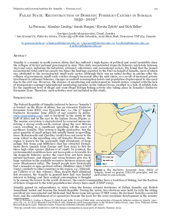 (PDF) Failed state: Reconstruction of domestic fisheries catches in ...