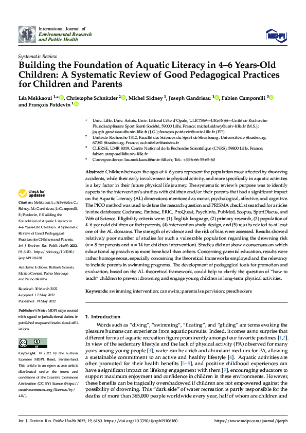 (PDF) Building the Foundation of Aquatic Literacy in 4–6 Years-Old ...