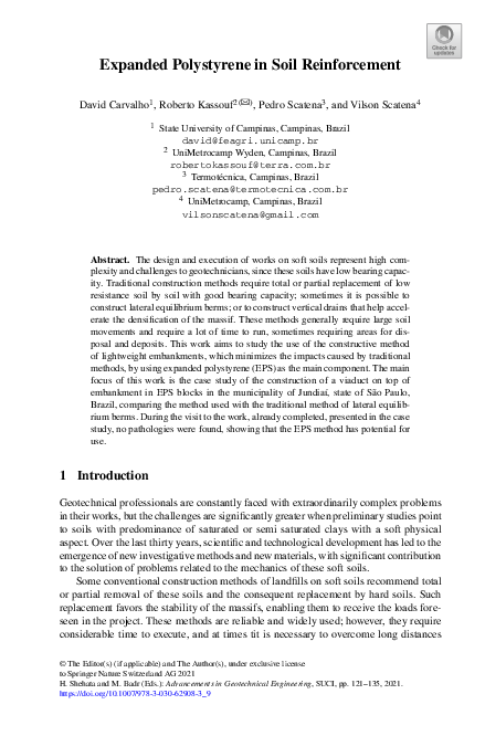 (PDF) Expanded Polystyrene in Soil Reinforcement
