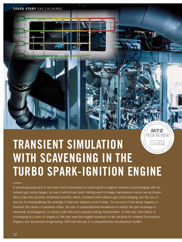 (PDF) Transient simulation with scavenging in the turbo spark-ignition engine