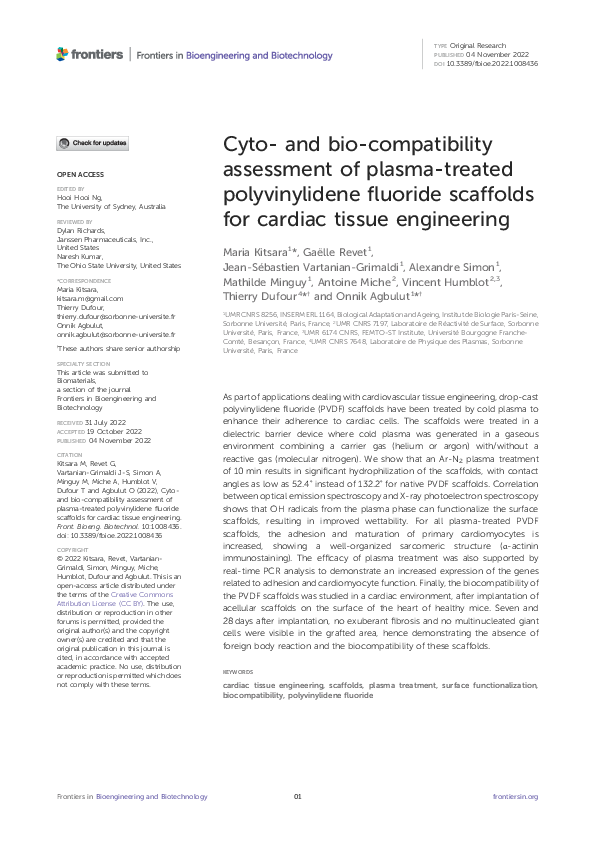 (PDF) Cyto-and bio-compatibility assessment of plasma-treated ...