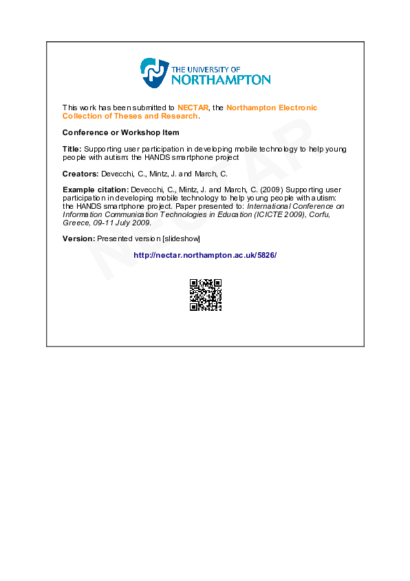 (PDF) Supporting user participation in developing mobile technology to ...