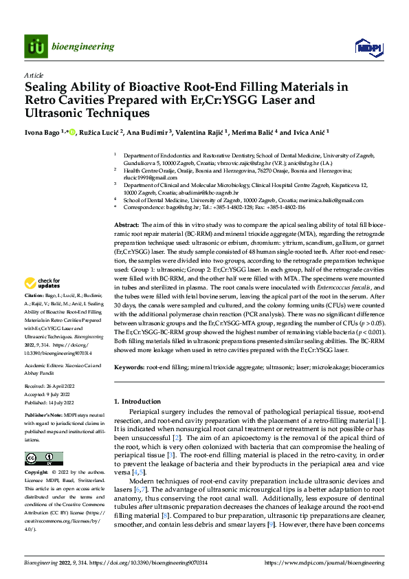 (PDF) Sealing Ability of Bioactive Root-End Filling Materials in Retro ...