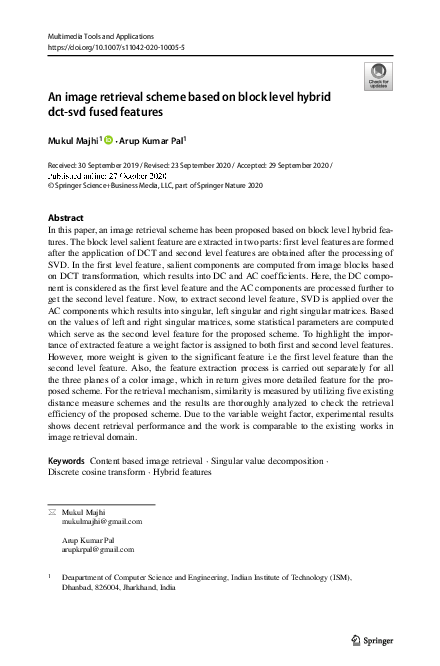 (PDF) An image retrieval scheme based on block level hybrid dct-svd ...