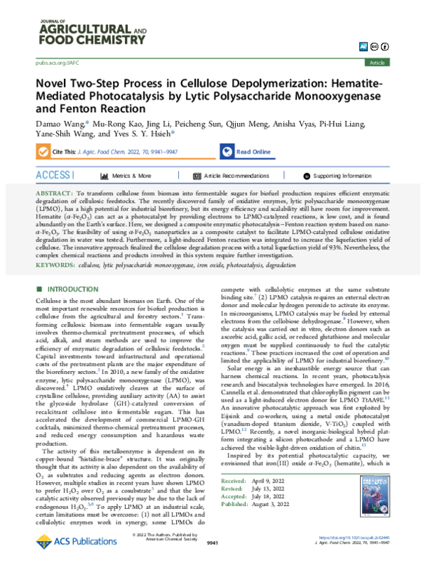 (PDF) Novel Two-Step Process in Cellulose Depolymerization: Hematite-Mediated Photocatalysis by ...