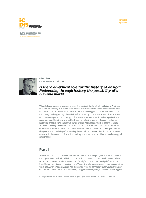 (PDF) Is there an ethical role for the history of design? Redeeming ...
