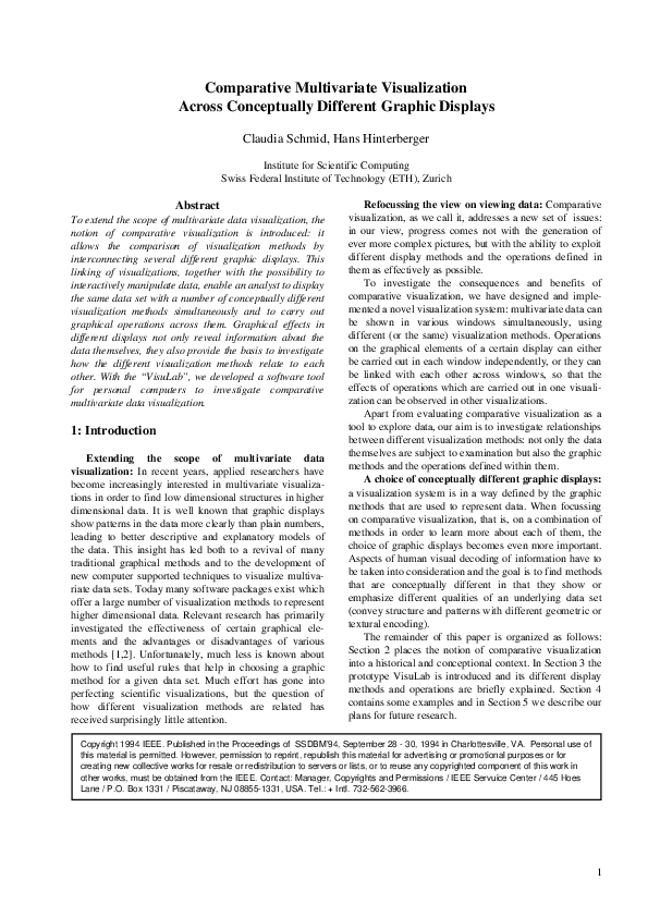 (PDF) Comparative multivariate visualization across conceptually ...