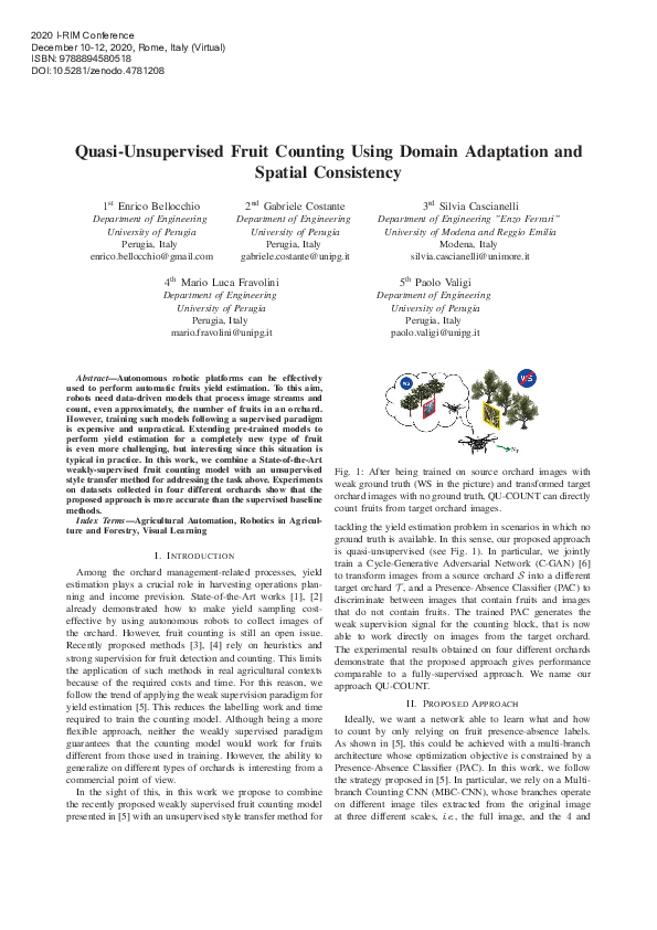 (PDF) Quasi-Unsupervised Fruit Counting Using Domain Adaptation and Spatial Consistency | Paolo ...