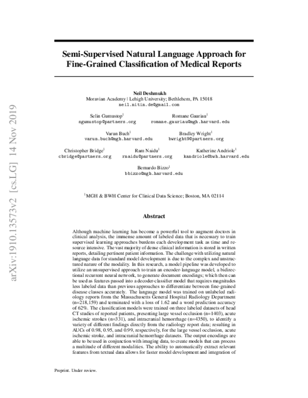 (PDF) Semi-Supervised Natural Language Approach for Fine-Grained ...
