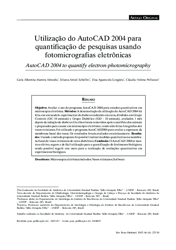 (PDF) Utilização do AutoCAD 2004 para quantificação de pesquisas usando ...