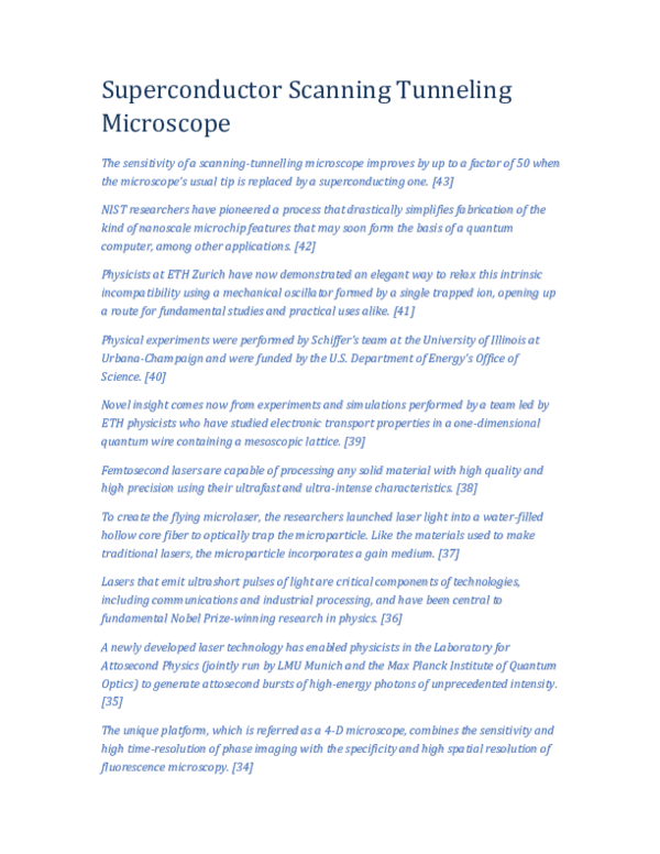 (PDF) Superconductor Scanning Tunneling Microscope
