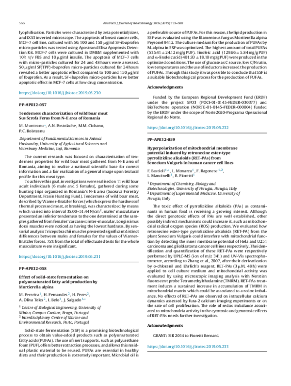 (PDF) Tenderness characterization of wild boar meat Sus Scrofa Ferus ...