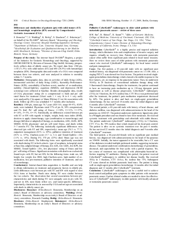 (PDF) P55 Differences and similarities of patients (pts) with solid ...