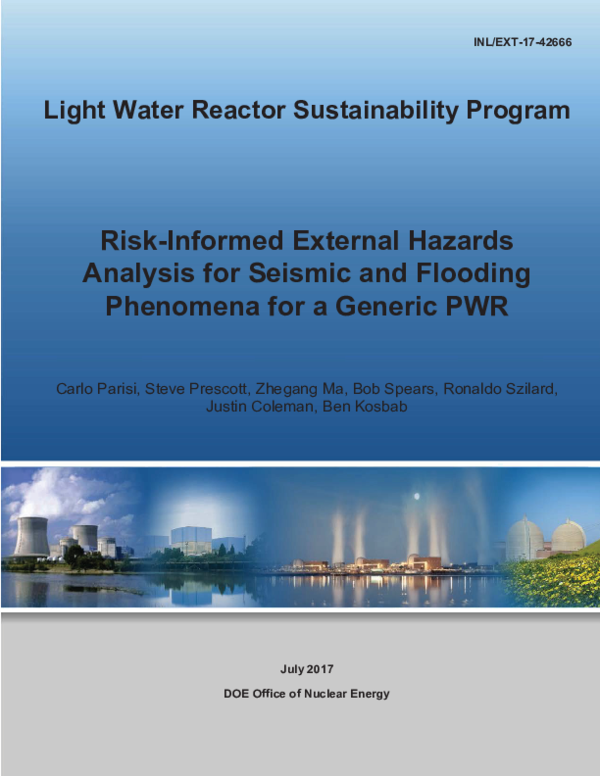 (PDF) Risk-Informed External Hazards Analysis for Seismic and Flooding ...