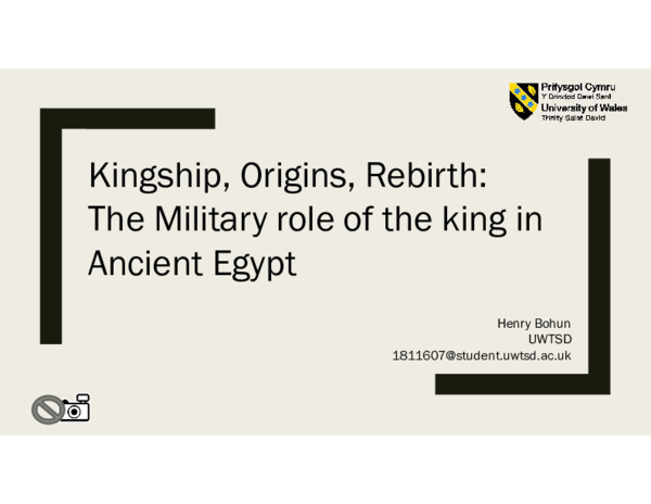 (PDF) Kingship, Origins, Rebirth: The Military role of the King in ...