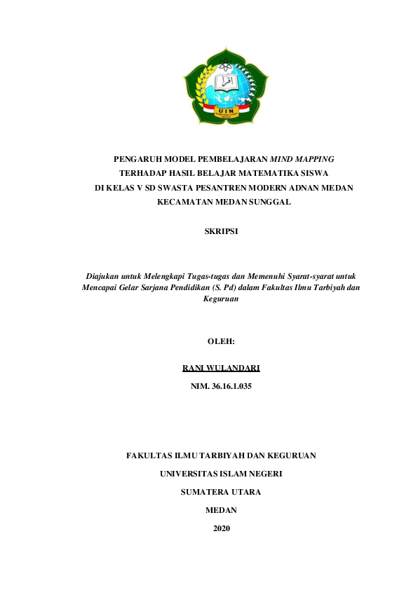 (PDF) Pengaruh Model Pembelajaran Mind Mapping Terhadap Hasil Belajar ...