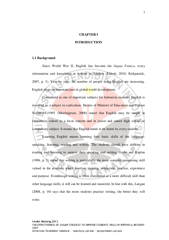 (PDF) The Effectiveness of Jigsaw Strategy to Improve Students' Skills ...