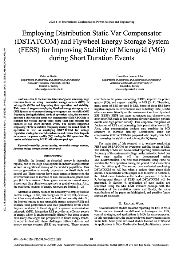 (PDF) Employing Distribution Static Var Compensator DSTATCOM and ...