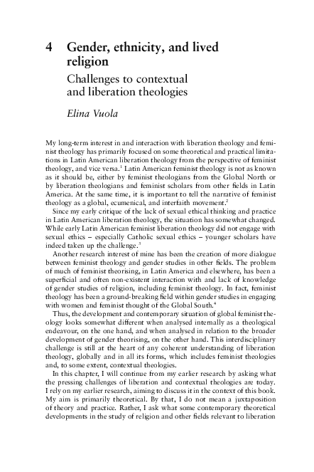 (PDF) 4 Gender, ethnicity, and lived religion