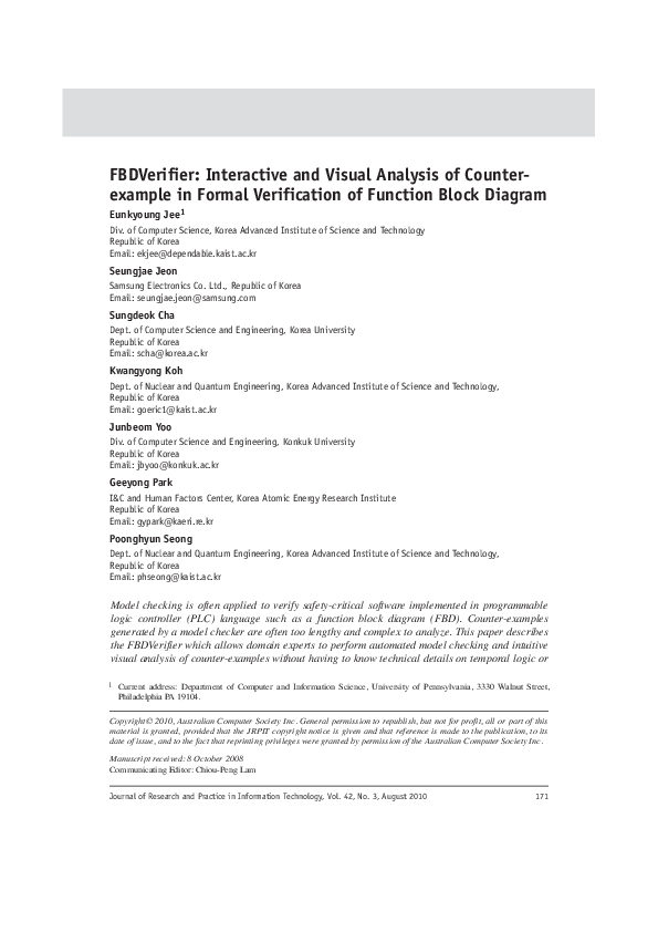 (PDF) FBDVerifier: Interactive and visual analysis of counter-example in formal verification of ...