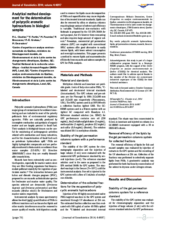 Pdf Analytical Method Development For The Determination Of Residual Solvents In Food By Static
